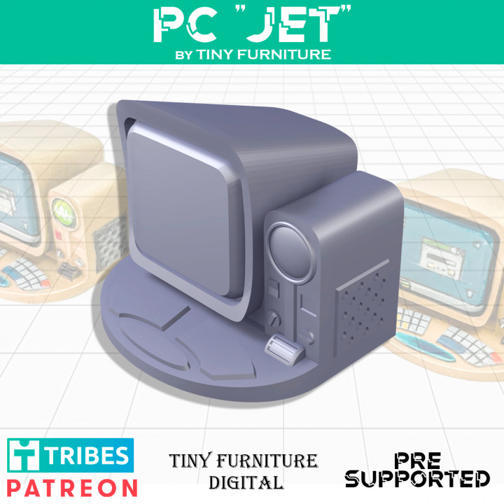 3D Printable PC "JET" by Tiny Furniture