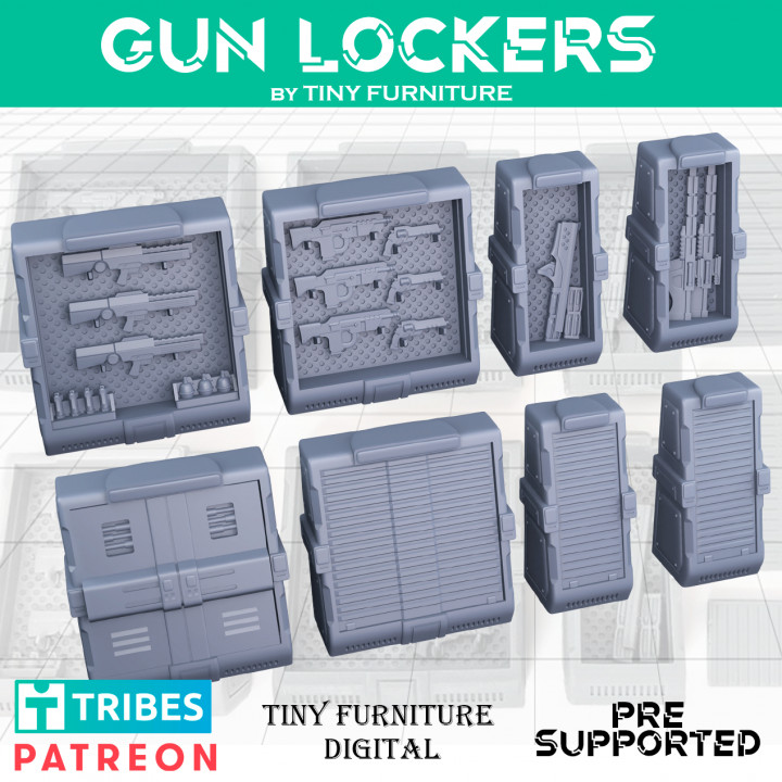Download Gun Lockers Bundle von Tiny Furniture