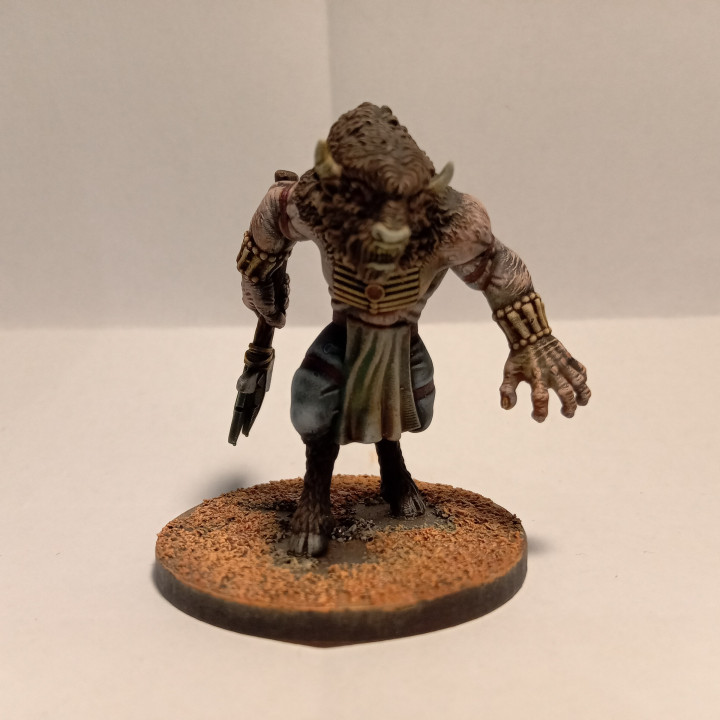 3D Printable Tunka - Alpha Werebison by Gangfight Games