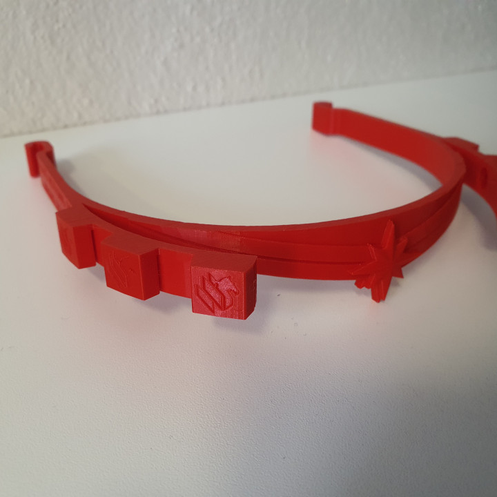 3D Printable Captain Marvel face shield visor by Joshua Brown