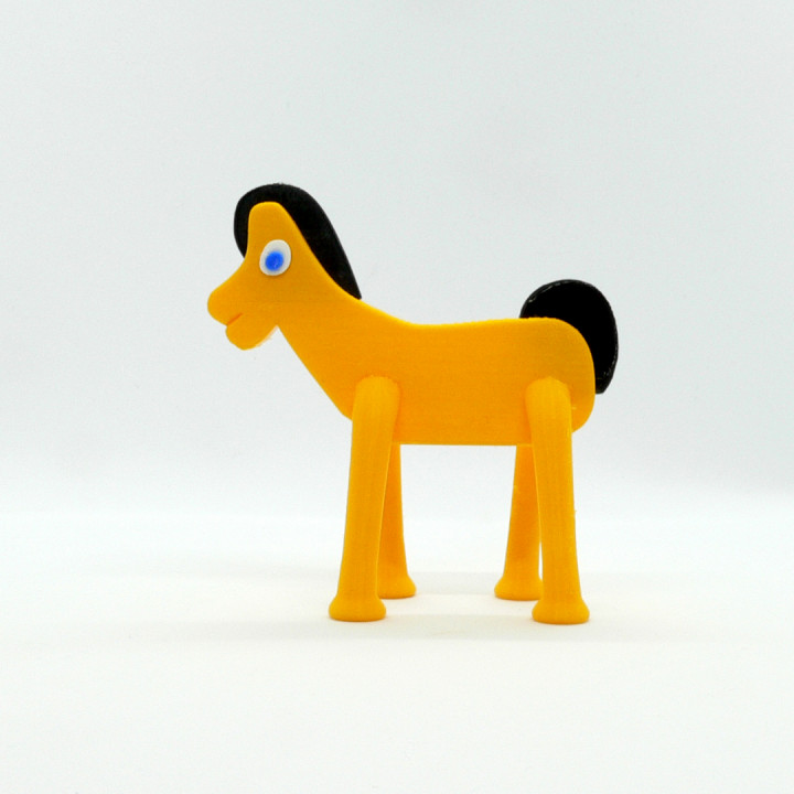 3D Printable Gumby and Pokey by Steve Solomon