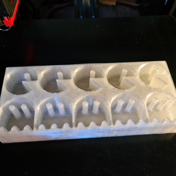 3D Printable PacMan Ice Cube Tray by Daniel Suarez Navarrete