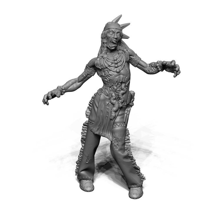 3D Printable Cursed Zombie - Shambler by Gangfight Games