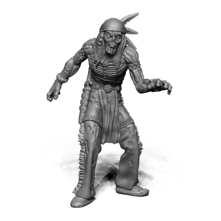 3D Printable Cursed Zombie - Lurker by Gangfight Games