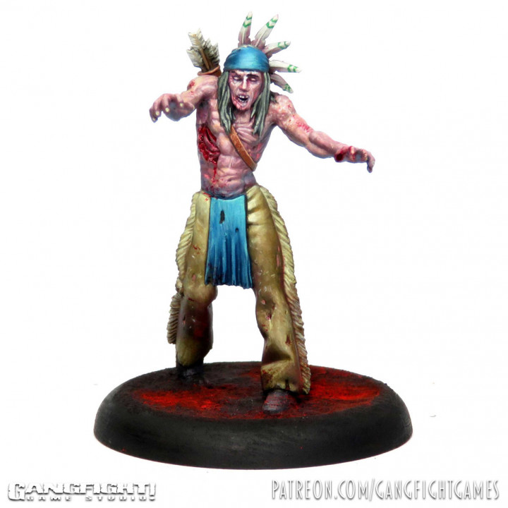 3D Printable Cursed Zombie - Reacher by Gangfight Games