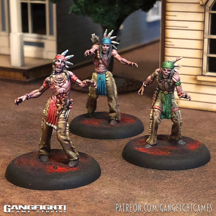 3D Printable Cursed Zombie - Reacher by Gangfight Games