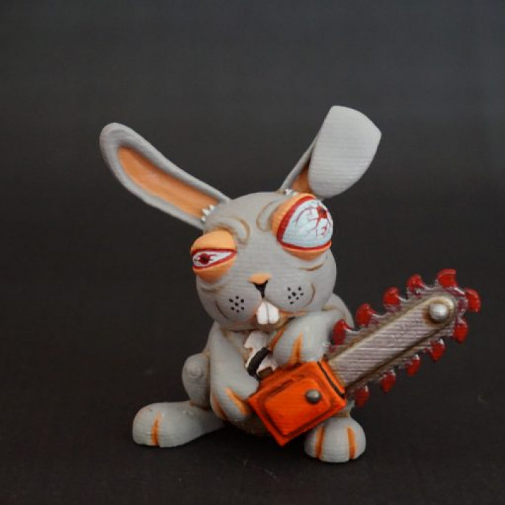 3D Printable Crazy rabbit by Crosslances