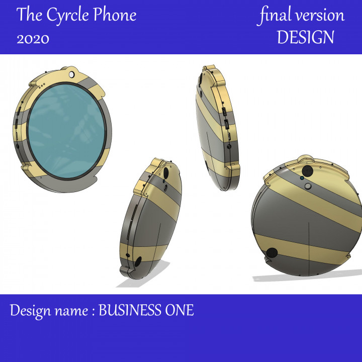 3D Printable The Cyrcle Phone - designs and internal structure by oneoz
