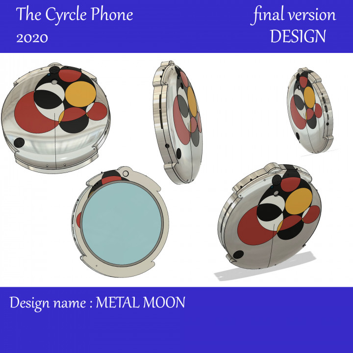 3D Printable The Cyrcle Phone - designs and internal structure by oneoz