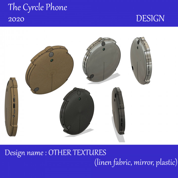 3D Printable The Cyrcle Phone - designs and internal structure by oneoz