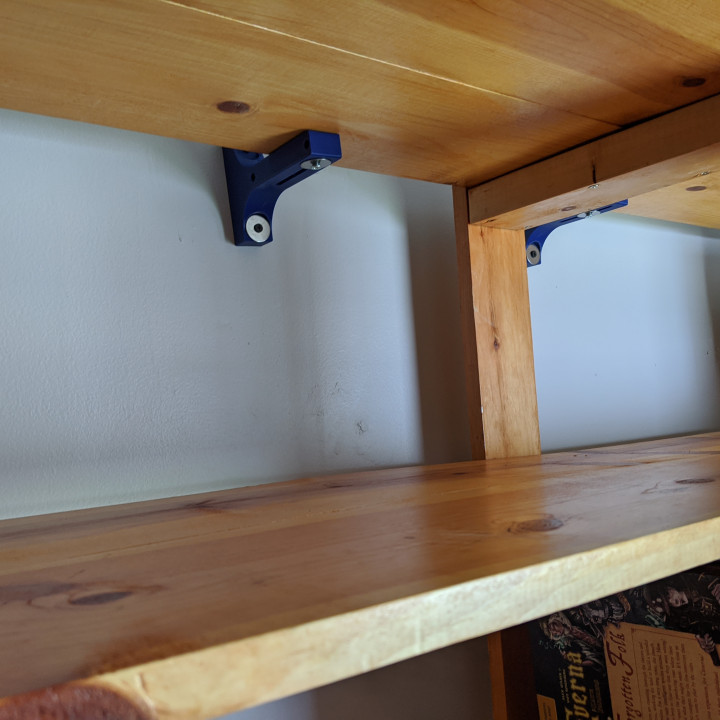3D Printable Heavy Duty Shelf Anchor by Joseph Bozarth