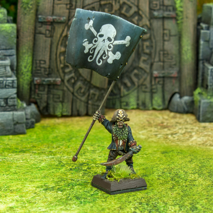 3D Print of Captain Zombie by antoinebergeron