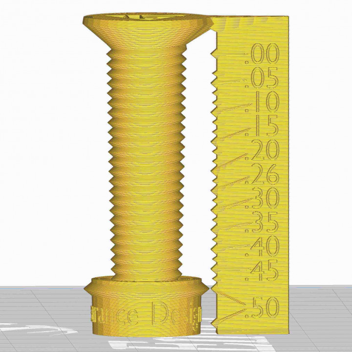 3D Printable Tolerance Clearance progressive fast test by Simone