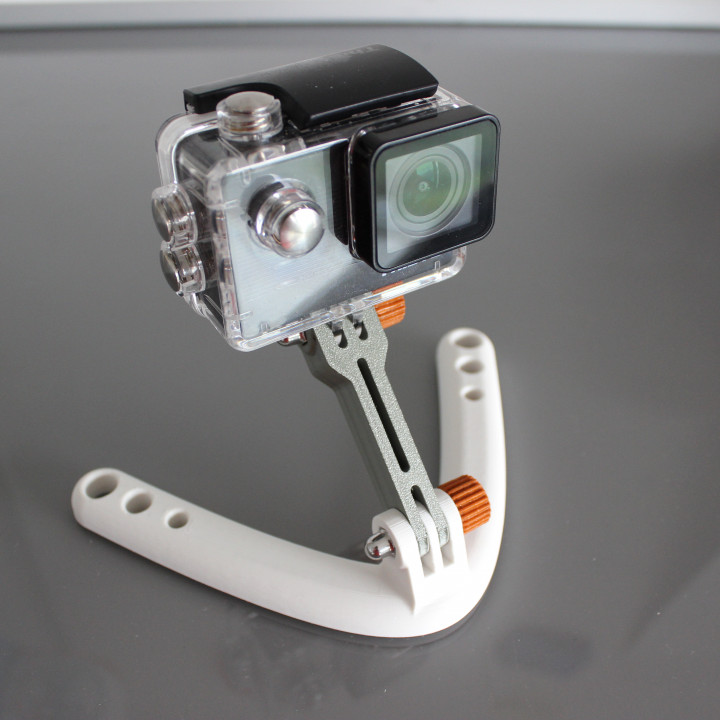 3D Printable GOPRO TUTORIALS STAND by Kevin Thomas