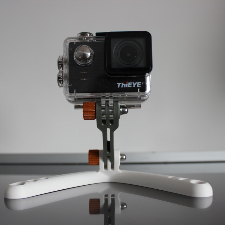3D Printable GOPRO TUTORIALS STAND by Kevin Thomas