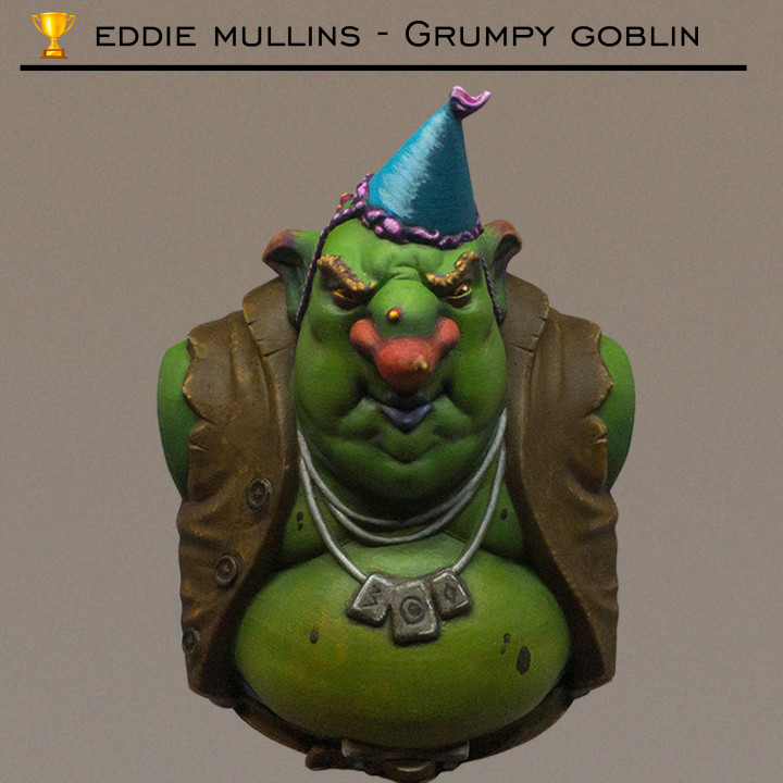 3D Printable Goblin Party, Grumpy Goblin by Leonardo Escovar