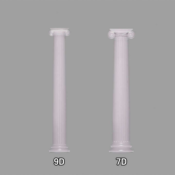 3D Printable the Ionic order columns by BlueSand3D