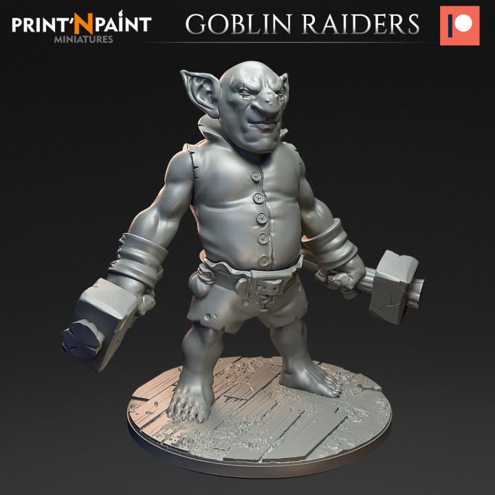 3D Printable Modular Goblin Raider by Leonardo Escovar