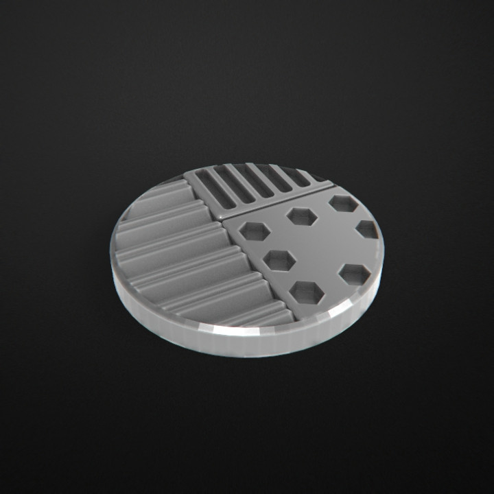 3D Printable CIRCULAR BASES 28MM by Kino Prados Cordon