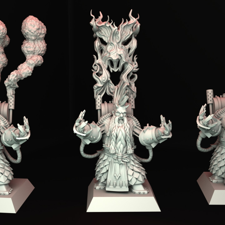 3D Printable Infernal Dwarf Engineer by Raven Twin Miniatures