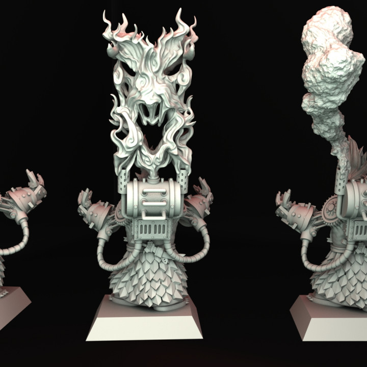 3D Printable Infernal Dwarf Engineer by Raven Twin Miniatures
