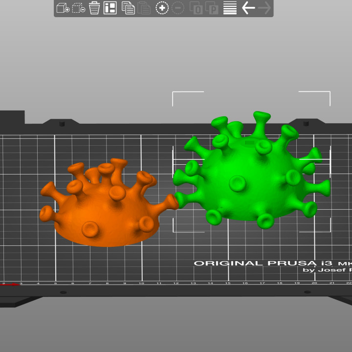 3D Printable Floating Virus by Seabird HH