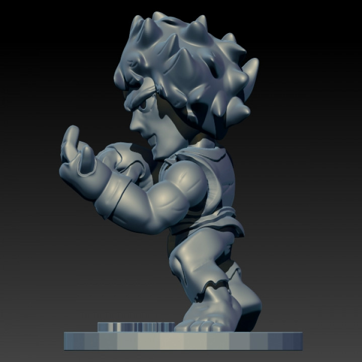 3D Printable STREET FIGHTER - CHIBI KEN by Juan Imfeld