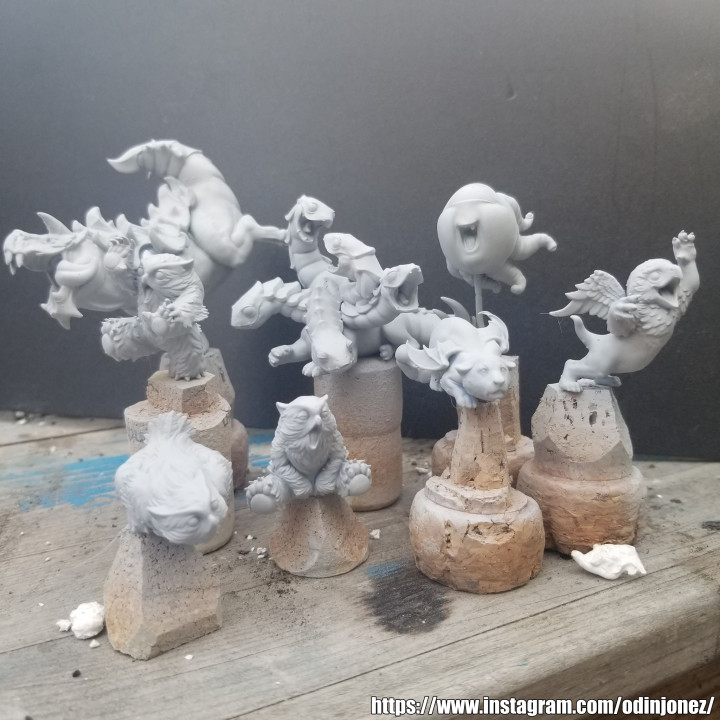 3D Printable Baby Manticore by Manuel Boria