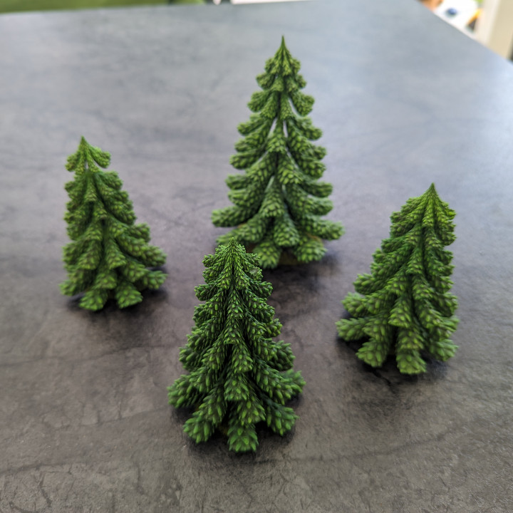 3D Print of Pine Trees by Zippel