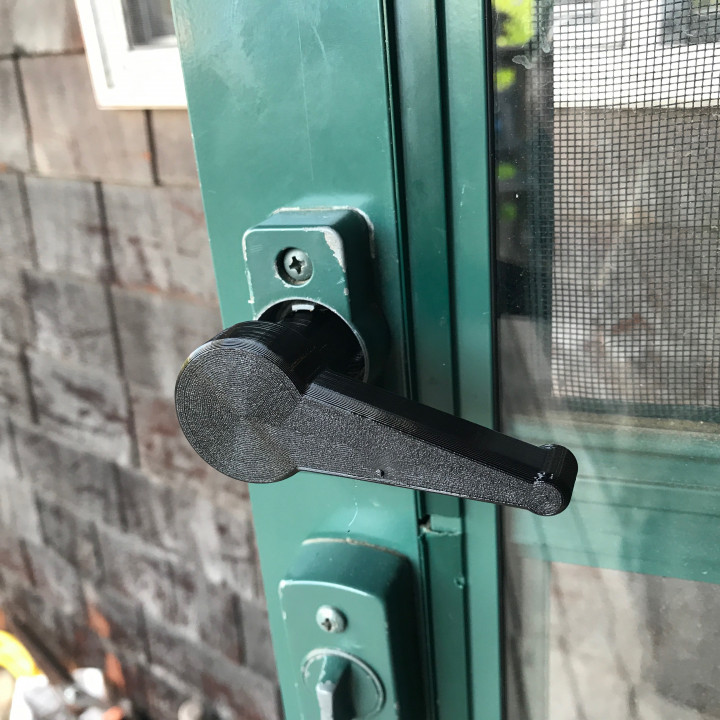 3D Printable Screen Door Handle by Mark M