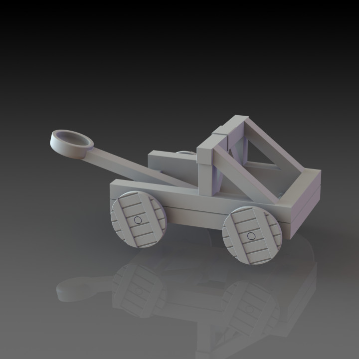 3D Printable Mangonel (Catapult) by Dobbel Dragon