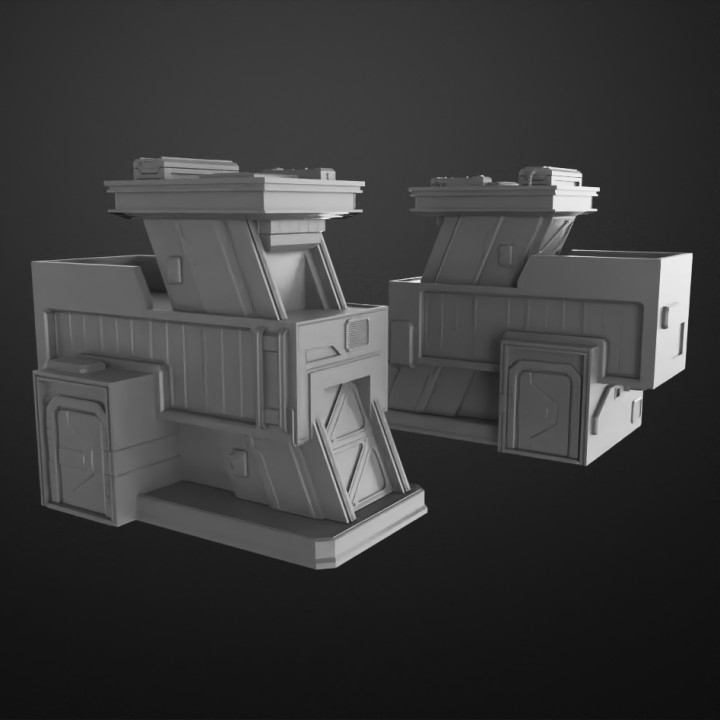 3D Printable set of factory terrain by Kino Prados Cordon