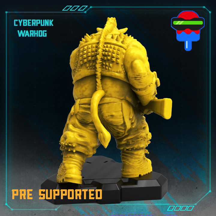 3D Printable CYBER WAR HOG by PAPSIKELS MINIATURES