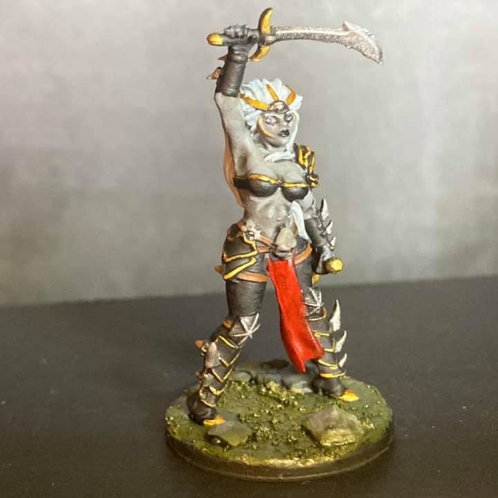 3D Print of Dark Elves Witch command group by TyrantSparda