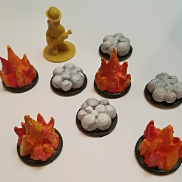 3D Printable Smoke Token for Flash Point and other board games by John ...