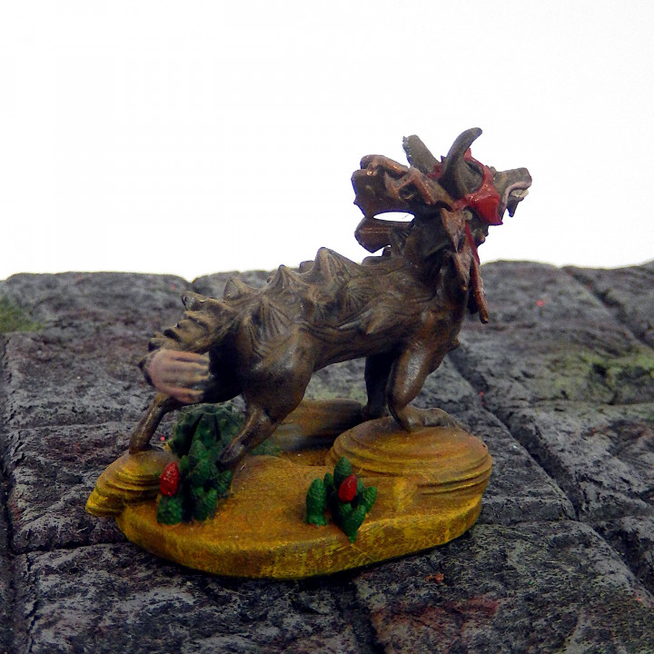 3D Printable Ahuizotl Aztec dog miniature from Mystic Pigeon Gaming by ...