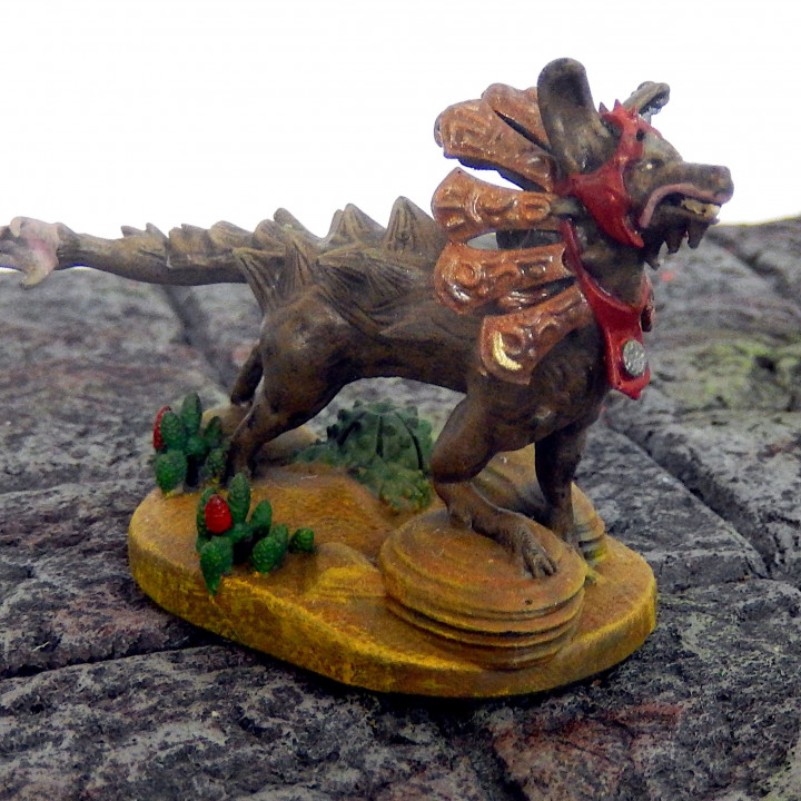 3D Printable Ahuizotl Aztec dog miniature from Mystic Pigeon Gaming by ...