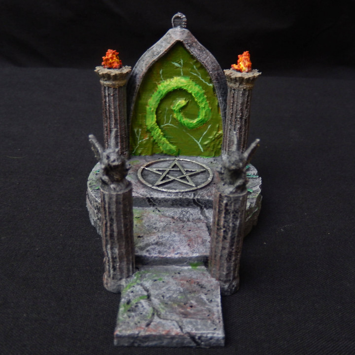 3D Printable Fey/Fel ritual gate (tabletop miniature) by Lex Addams