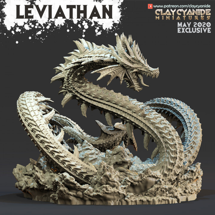 3D Printable Leviathan by Clay Cyanide Miniatures