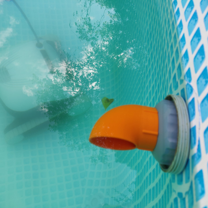 3D Printable Intex Right Angle Nozzle Adapter for 40mm hoses/56mm ...