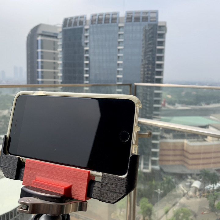 3D Printable Spring loaded mobile stand with Arca swiss sole by Gabor ...