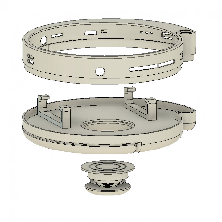 3D Printable Shell-phone (cyrcle casing) by Patrick