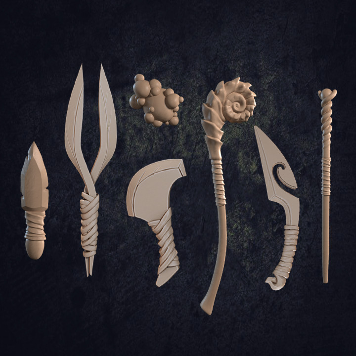 3D Printable Weapons Pack 3 by The Dragon Trappers Lodge