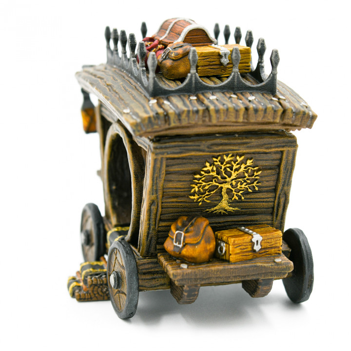 3D Printable Nobles Carriage by Galladoria Games