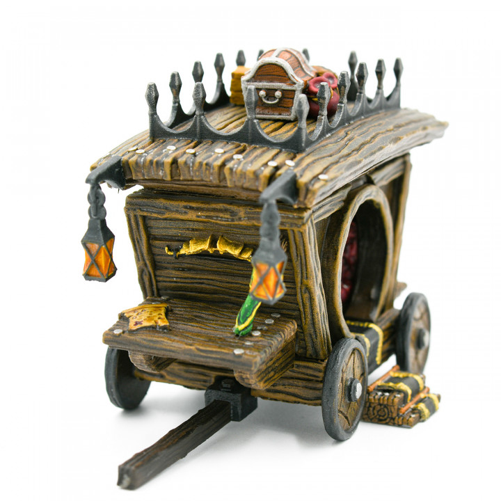 3D Printable Nobles Carriage by Galladoria Games