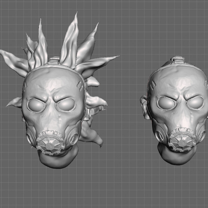 3D Printable Borderlands 3 Psycho Miniature Heads (Multiple Variants ...
