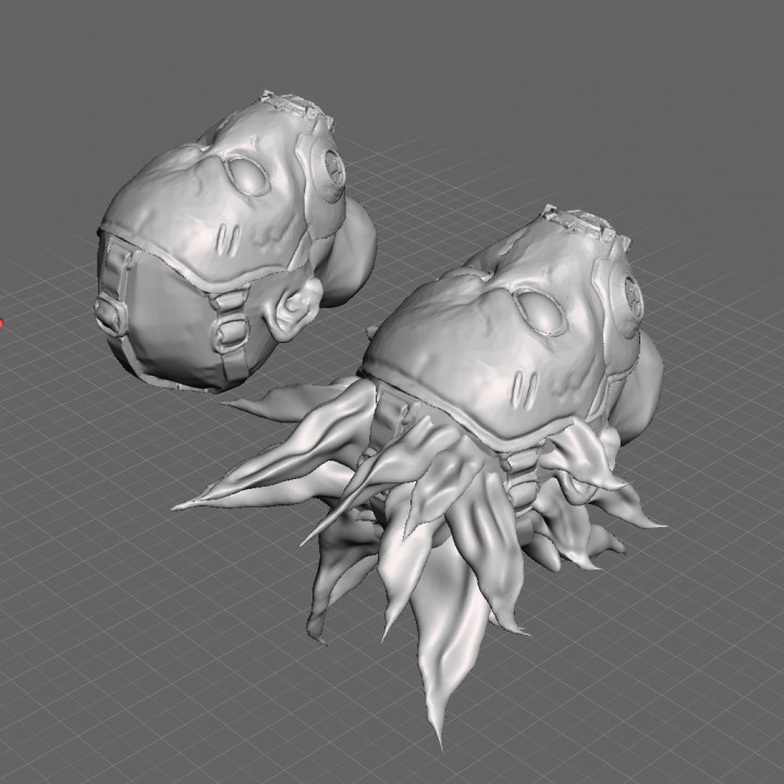 3D Printable Borderlands 3 Psycho Miniature Heads (Multiple Variants ...