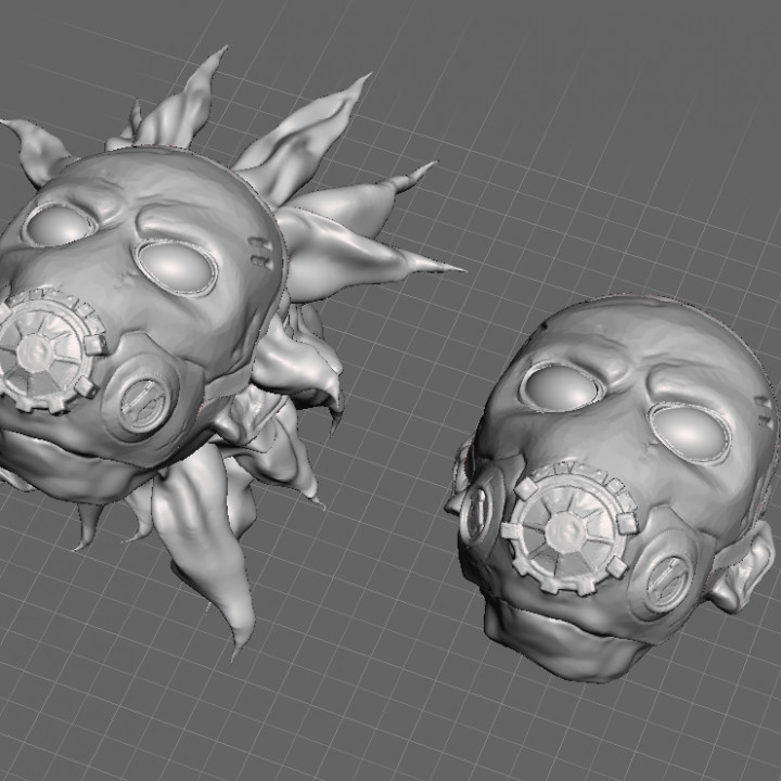 3D Printable Borderlands 3 Psycho Miniature Heads (Multiple Variants ...