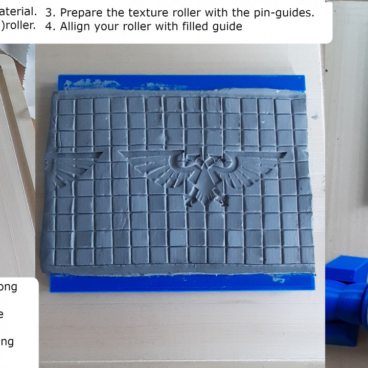 3D Printable A set of clean tile texture rolling pins. by Martijn