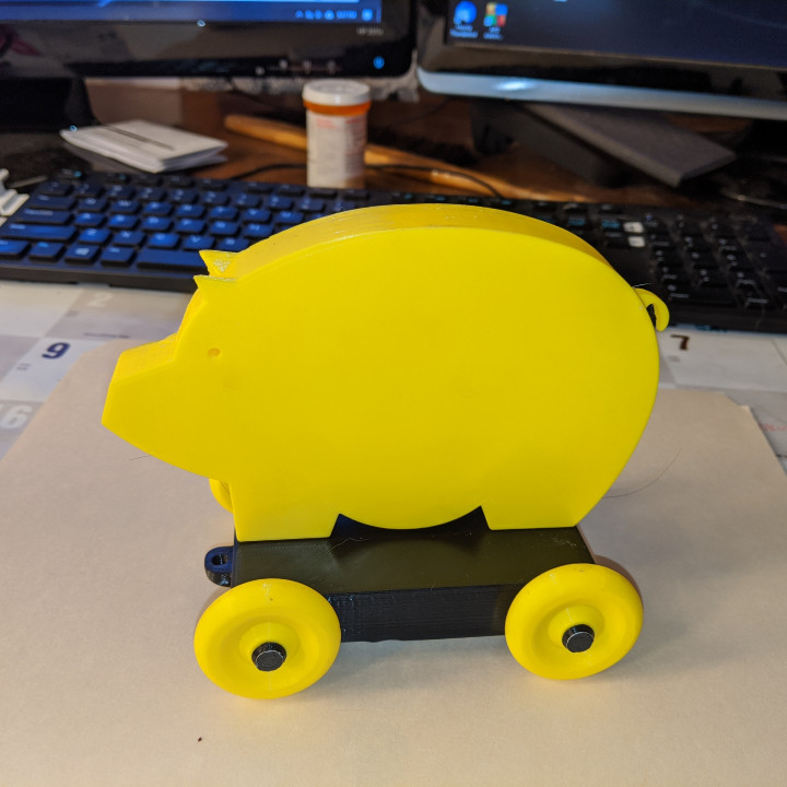 3D Printable Pull Toy by Kazys Domkus